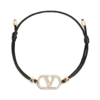 Valentino Garavani VLogo Signature Armband - - Accessories - Damen - Schwarzk - ONE SIZE
