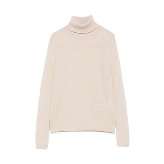 Eleventy Woll-Rollkragenpullover - - Knitwear - Damen - Beige - M