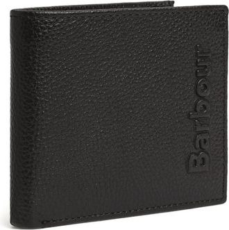 Barbour Homme, Accessoires, Noir, Taille: ONE Size Portefeuille en Cuir avec Poche &agrave; Monnaie