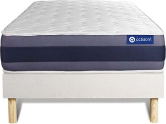Actisom Actiflex morpho matratze 90x190cm + Bettgestell mit lattenrost, H&auml;rtegrad 2, Taschenfederkern und Memory-Schaum, H&ouml;he : 24 cm