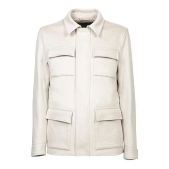 Herno Elegante Elfenbein Cashmere Jacke - - Jackets - Herren - Wei&szlig; - M