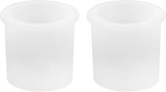 Valiclud Silikon Schirmlochstopfen 2 Stück für Terrassentische mit Abdeckung Praktische Tischloch Verschlüsse Zur Stabilisierung Von Sonnenschirmen Weiß