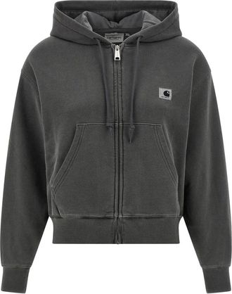 Carhartt Work in Progress Femme, Sweatshirts et sweats &agrave; capuche, Noir, Taille: 36 FR Zip-throughs