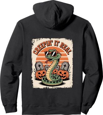 Shinkai Retro-Halloween-Schlange Creepin It Real Pullover Hoodie