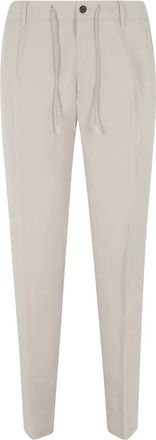 Eleventy Homme, Pantalons, Blanc, Taille: W36 Pantalone Jogger Elasticatura