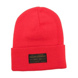 Filson Watch Cap Rippstrick-M&uuml;tze - - Accessories - Herren - Rot - ONE SIZE
