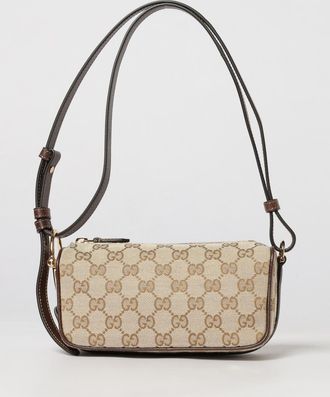 Gucci Mini-Schultertasche aus Baumwoll-Jacquard mit GG-Monogramm