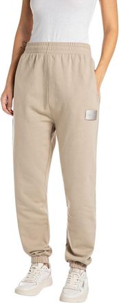Replay Damen Jogginghose mit Taillenzug, Grau (Light Taupe 803), XXS