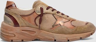 Golden Goose Baskets Running Dad Caramel Beige Burgundy Tobacco
