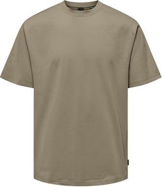 Only & Sons Onsfred Life RLX SS Tee Noos T-Shirt, Desert Taupe, XL Hommes