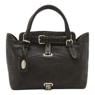Fendi Pre-owned Selleria Villaborghese Leather Handbag - - Pre-owned - Damen - Braun - ONE SIZE