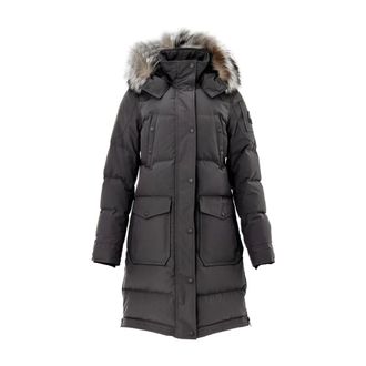 Moose Knuckles Femme, Manteaux, Gris, Taille: 38 FR Giubbino Lungo Imbottito