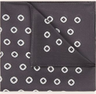 HUGO BOSS Einstecktuch grau