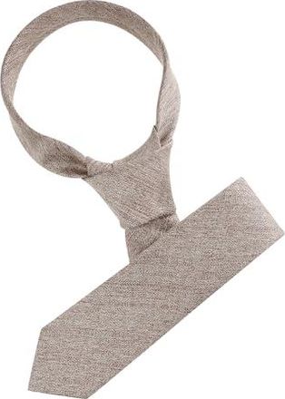 Allegra K Homme Couleur Unie Officiel Occasionnel Coupe Ajustée Cravate Étroite Brun clair M