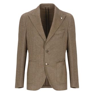 Lubiam Homme, Vestes, Brun, Taille: M Brando Cotton Jacket