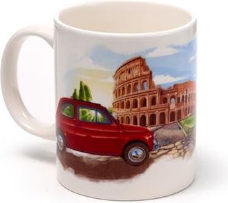 Puckator Tasse aus Porzellan - Fiat 500 Rome