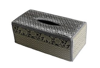 CCCollections Handgefertigte Reed Taschentuchboxabdeckung - Rechteckige Taschentuchbox Fügt Einen Raffinierten Akzent Zu Ihrer Wohnkultur Hinzu - Ideal Für Wohnzimm