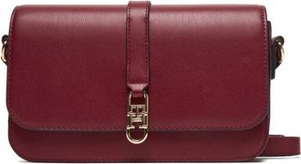 Tommy Hilfiger Handtasche Th Libre Flap Crossover AW0AW17723 Dunkelrot