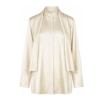 Jil Sander Shirt With Balls - Femme - Blouses et Chemises - Beige - Taille: 38 FR