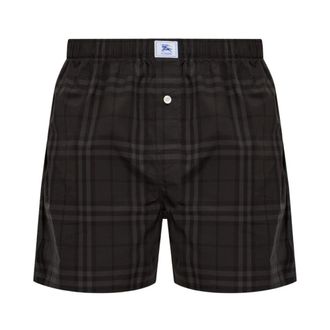 Burberry Boxers &agrave; carreaux - Homme - Sous-v&ecirc;tements - Gris - Taille: S