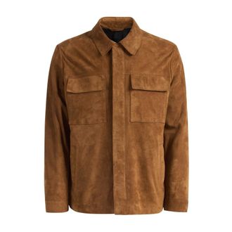 Dondup Homme, Vestes, Brun, Taille: L Veste Chemise Regular Suede