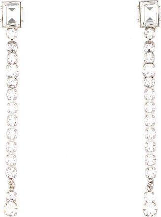 Alessandra Rich Femme, Accessoires, Gris, Taille: ONE Size Boucles doreilles en m&eacute;tal orn&eacute;