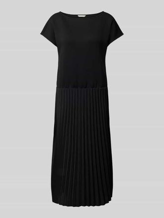 Tom Tailor Empire Midikleid mit plissiertem Rock