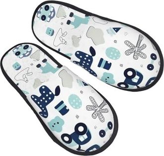 Generic Antid&eacute;rapant Hiver Pantoufles Avion. imprimer Accueil Slippers Classiques Chaussons dint&eacute;rieur pour Adulte Homme Femme M