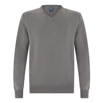 Fedeli Pullover Kaschmir V-Ausschnitt - - Knitwear - Herren - Grau - L
