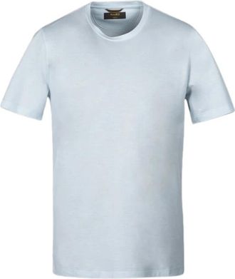 Moorer Homme, Tops, Bleu, Taille: XL Tricot L&eacute;ger Style T-shirt