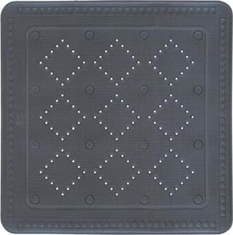 Kleine Wolke PVC-Schaum Arosa Dusche Matte, gr&uuml;n P, anthrazit, 55x55 cm, 4004478242937