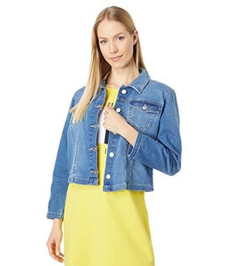 Tommy Hilfiger Veste en jean stretch pour femme, Chesapeake Wash, X-Large