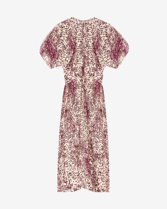 Isabel Marant Robe Keany - Femme - Violet-&eacute;cru - Taille34 - Isabel Marant