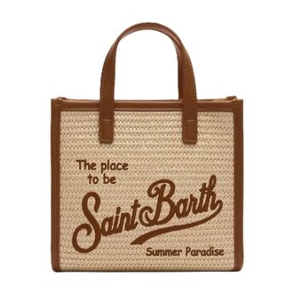 MC2 Saint Barth Femme, Sacs, Jaune, Taille: ONE Size Vivian Mini Straw Bag