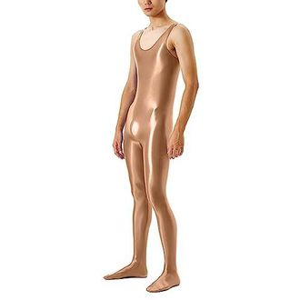 Generic Ensemble de Bodysuit Wetlook pour Homme - Set de Compression Sport - T-shirt de Compression &agrave; Manches Longues - Rashguard - T-shirt en Latex avec Pant