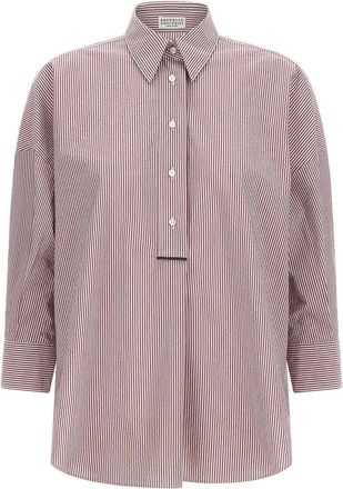 Brunello Cucinelli Chemise - Rouge Brun