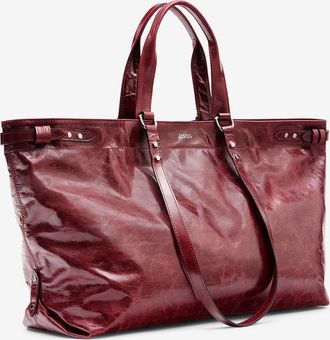 Isabel Marant Sac Winna En Cuir Grain&eacute; - - Bordeaux - - Isabel Marant