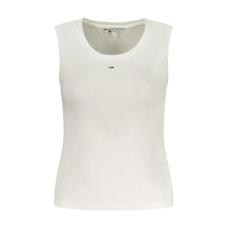Tommy Hilfiger Baumwoll-Tanktop - - Tops - Damen - Wei&szlig; - L