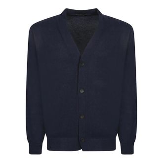 Dell'Oglio Homme, Pulls, Bleu, Taille: 2XL Cardigan col en V