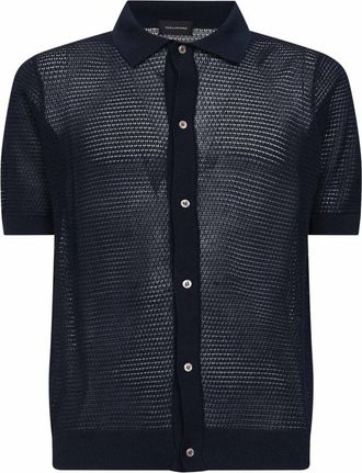 Tagliatore Homme, Chemises, Bleu, Taille: M Short Sleeve Chemises