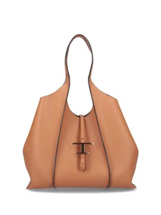 Tod's Tods Shopper & Totes - Spacious Hammered Calf Leather Tote Bag - Gr. unisize - in Braun - f&uuml;r Damen