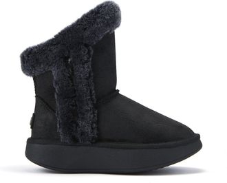 Australia Luxe Penny Black Ankle Boots