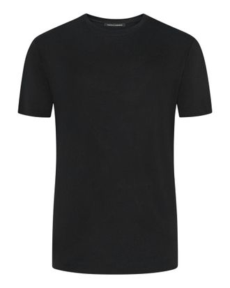 Trusted Handwork Unifarbenes Basic T-Shirt aus Pima-Baumwolle in