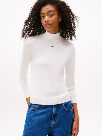 Tommy Jeans Langarmshirt TJW ESSENTIAL MOCK NECK mit Stehkragen
