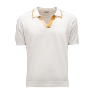 Paolo Pecora Homme, Tops, Blanc, Taille: S Élégant Modèle P24Ec1M