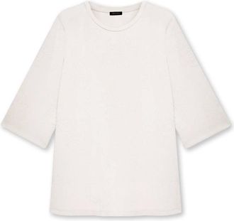 Fiorella Rubino Femme, Sweatshirts et sweats &agrave; capuche, Blanc, Taille: 40 FR SweaT-shirt Scuba avec Broderie Florale