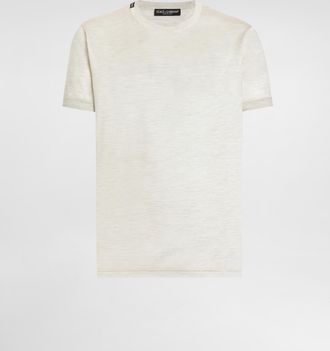 Dolce & Gabbana Silk T-shirt - Mann T-shirts Und Polos Multicolor 46