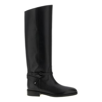Jimmy Choo London Lawton Leather Boots - - Shoes - Damen - Schwarzk - 38 EU