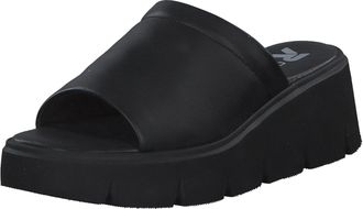 Rieker Flip-Flops W1551-00, Women slides, Black, 40 EU