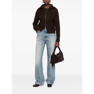 Brunello Cucinelli Sequin-Embellished Cashmere Blend Cardigan - Brown